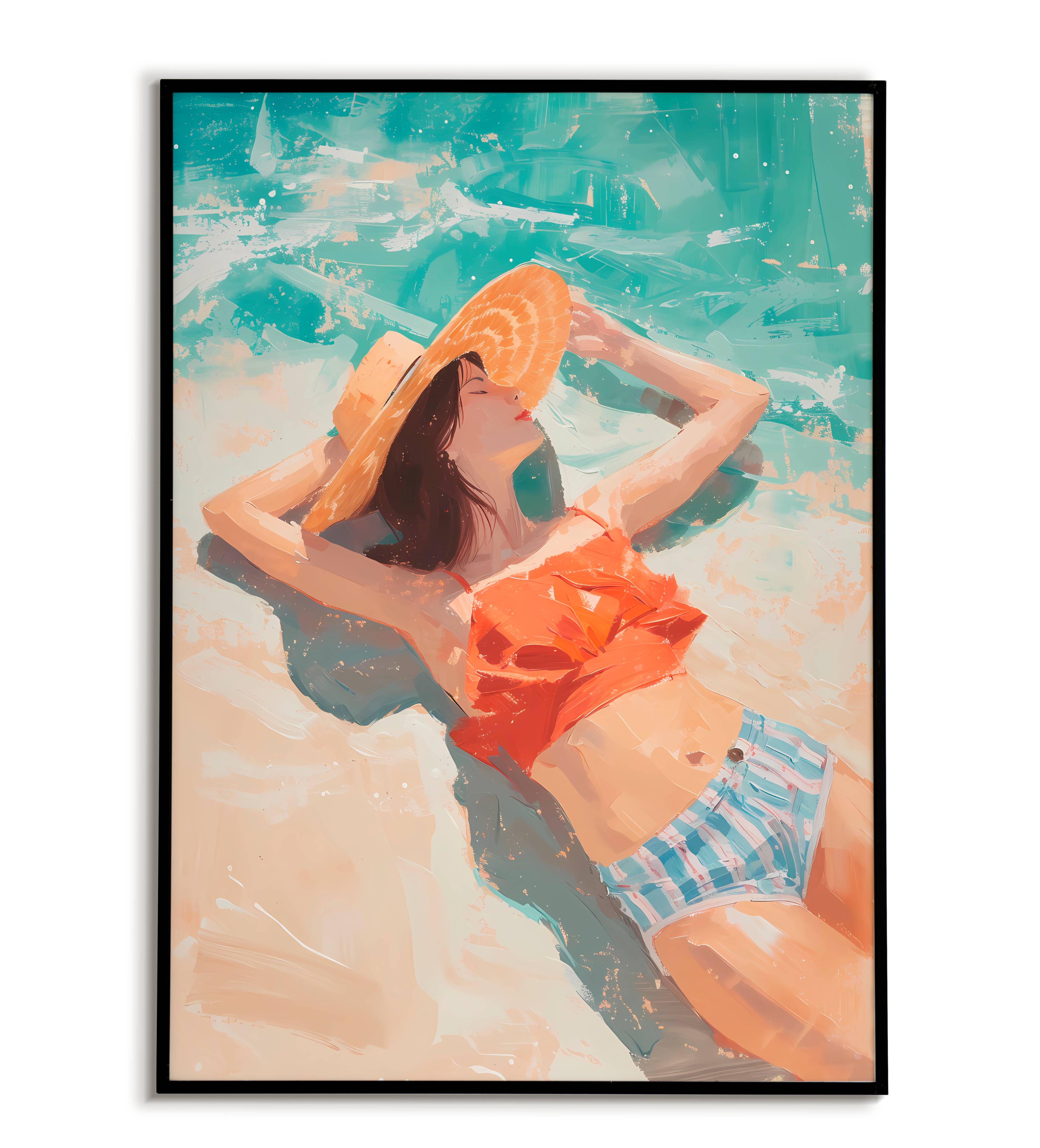 Girl by the beach - Printable/Poster – WallMarvel