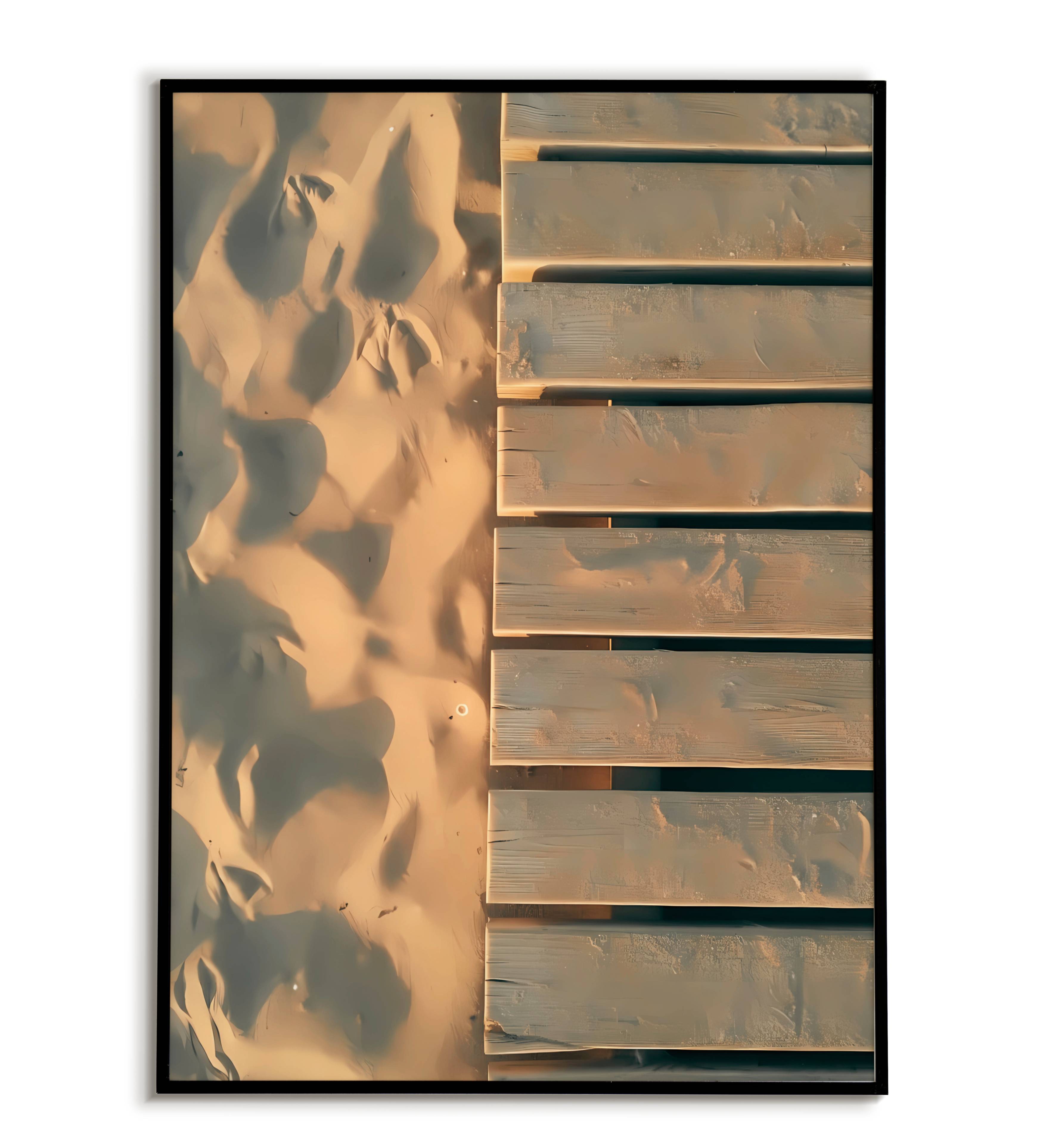 Wood pallet at the beach - Printable/Poster – WallMarvel